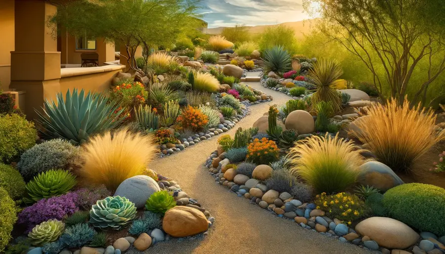 Xeriscape Garden Design & Layout: Easy Water-Wise Beauty - Xeriscaping ...